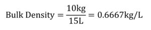 How to Measure the Bulk Density? - VORTEX Mixing Technology